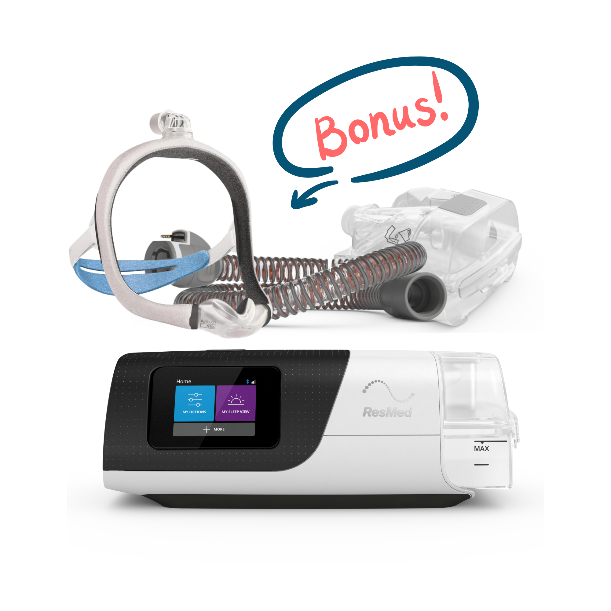 ResMed AirSense 11 Elite CPAP Machine with Free Mask and Consumables B