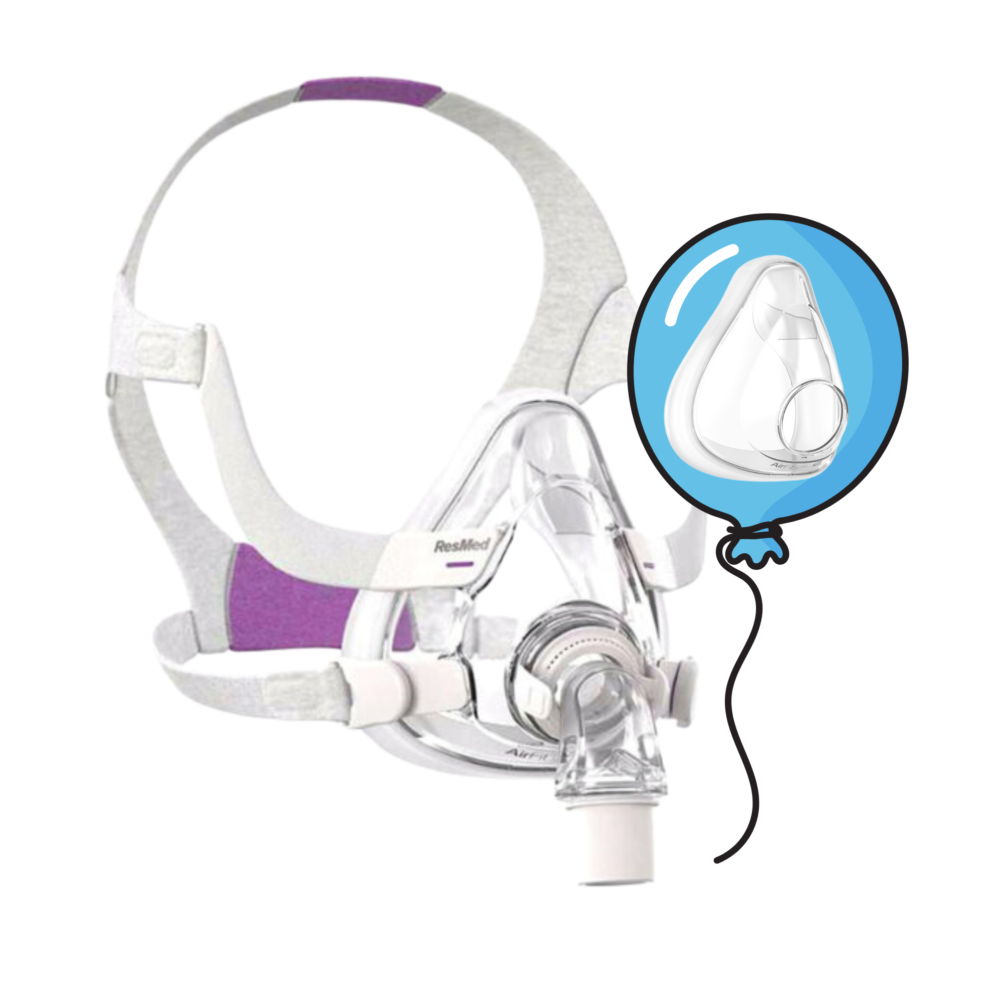 ResMed AirFit F20 For Her Mask with Replacement Cushion Bundle